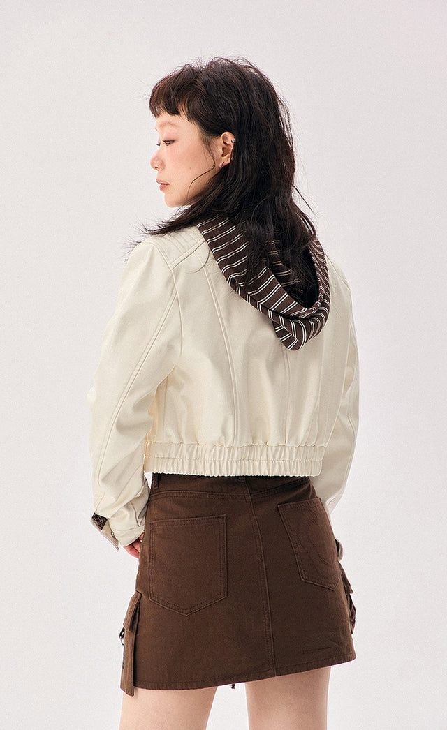 White Biker Top Jacket – dfeign